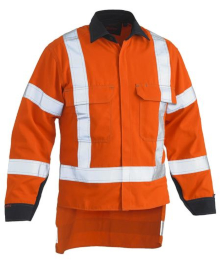 TENCATE TECASAFE PLUS 700 X TAPED HI VIS TTMC-W FR VENTED SHIRT - LONG ...