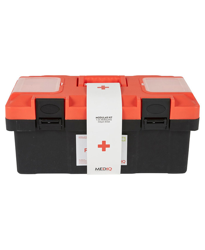 Mediq 5 X Incident Ready First Aid Kit In Orange/Black Plastic Tackle 1 ...
