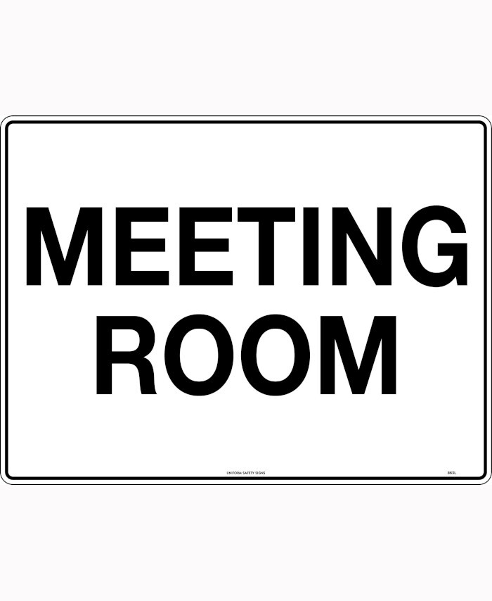 600x400mm - Metal - Meeting Room - Uniform Safety Signs