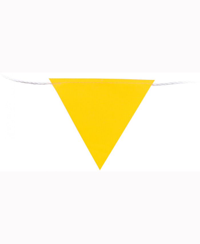 Yellow Bunting Flags (30mtr Roll) - Uniform Safety Signs