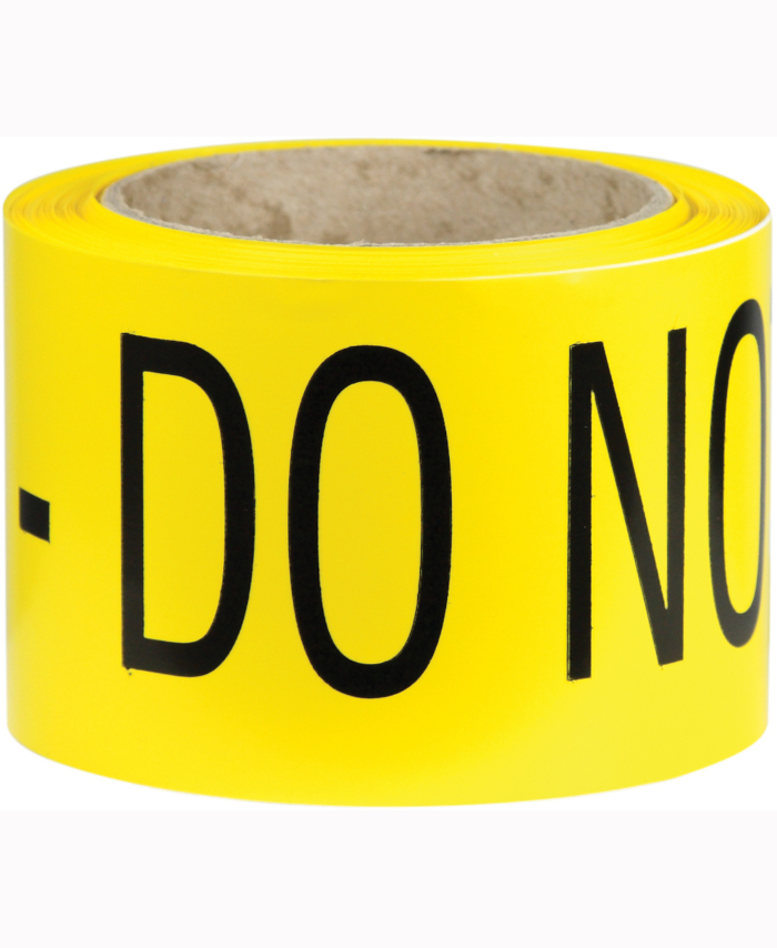 75mm x 500mtr - Barrier Tape - Black/Yellow - Caution Do Not Enter ...