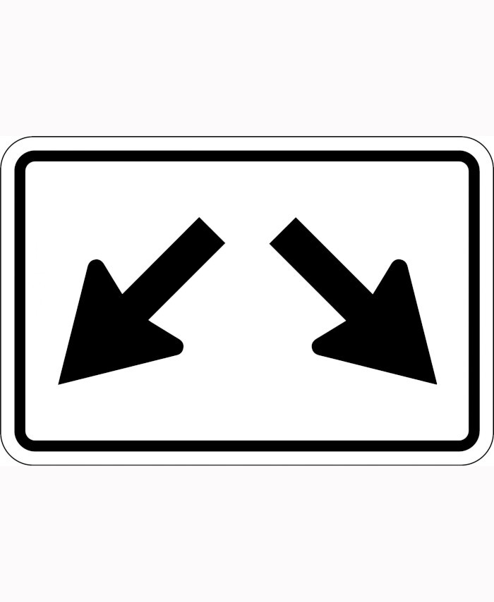 450x300mm - Aluminium - Class 1 Reflective - Central Obstruction Marker ...