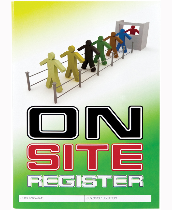 On Site Register Logbook - A4 Size - Uniform Safety Signs