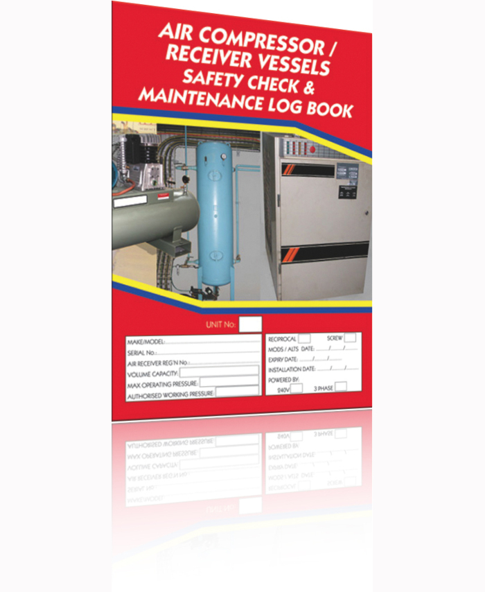 Log Book - Air Compressor / Air Receiver Safety Check Logbook - Uniform ...