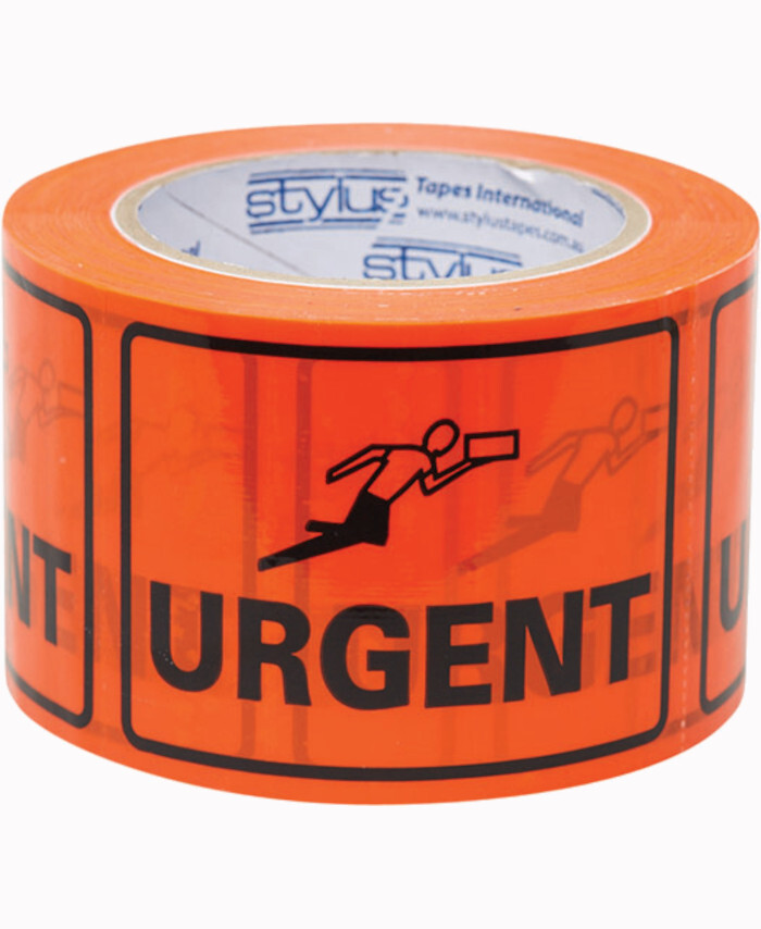 100x75mm Perforated Packing Labels - Urgent (roll 500) - Uniform Safety ...