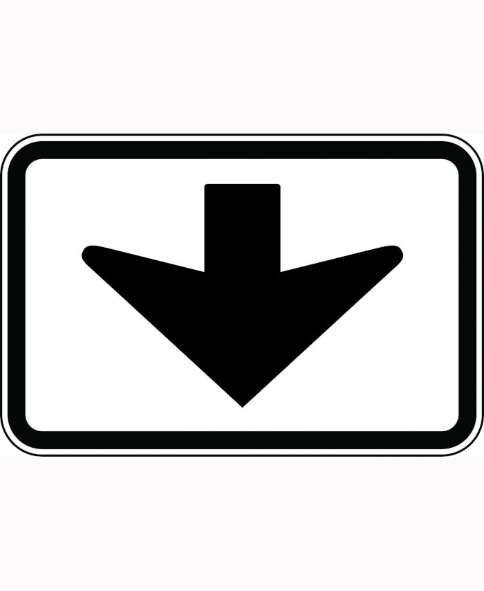 600x400mm - Class 1 - Aluminium - Overhead Arrow - Uniform Safety Signs