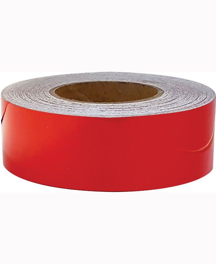 50mm x 5mtr - Class 2 Reflective Tape - Red - Uniform Safety Signs