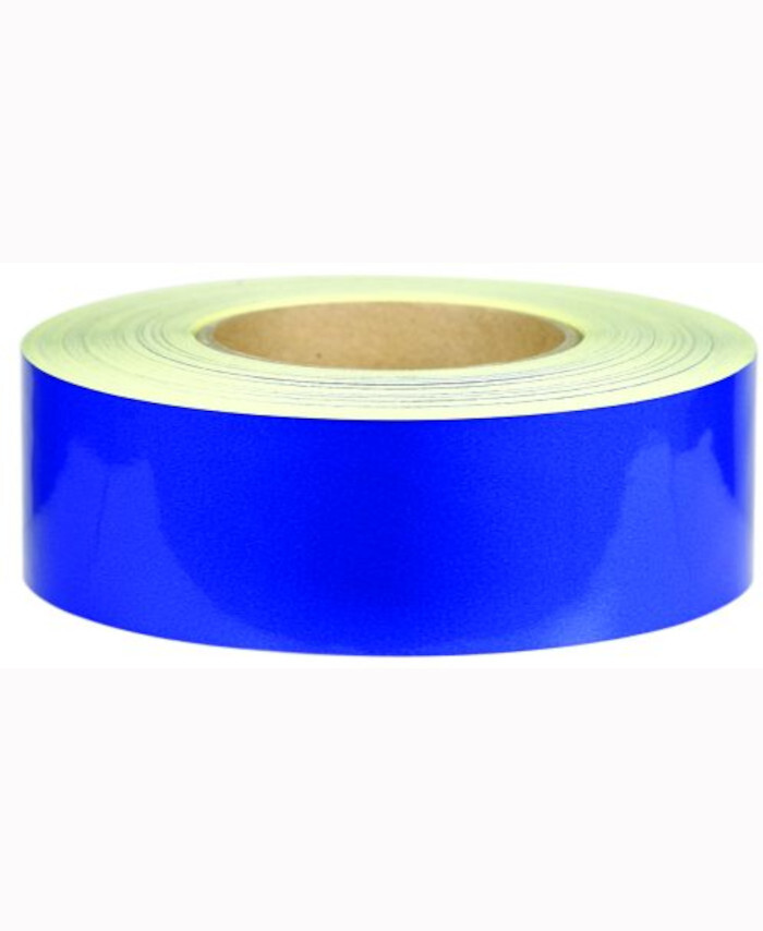 50mm x 45.7mtr - Class 2 Reflective Tape - Blue - Uniform Safety Signs