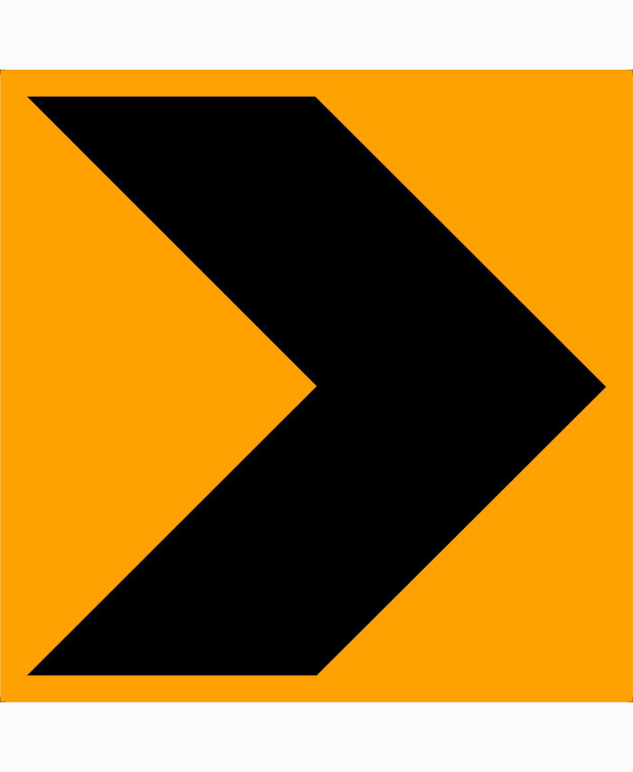 600x600mm - Metal - Class 1 Reflective - Chevron - Uniform Safety Signs