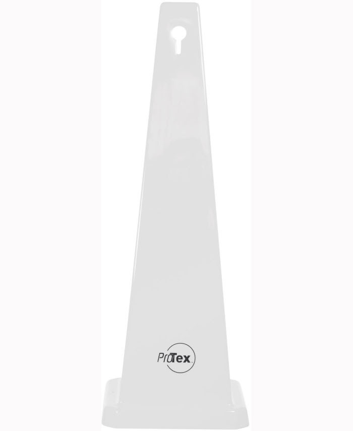 890mm Safety Cone - Blank White - Uniform Safety Signs