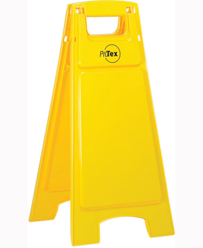 Premium Plastic Sign Stand - Double Sided - Blank Yellow - Uniform ...