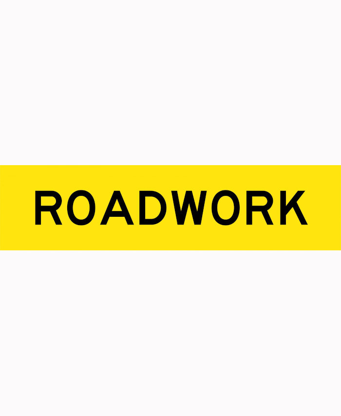 1200x300mm - Class 1 - Corflute - Roadwork - Uniform Safety Signs