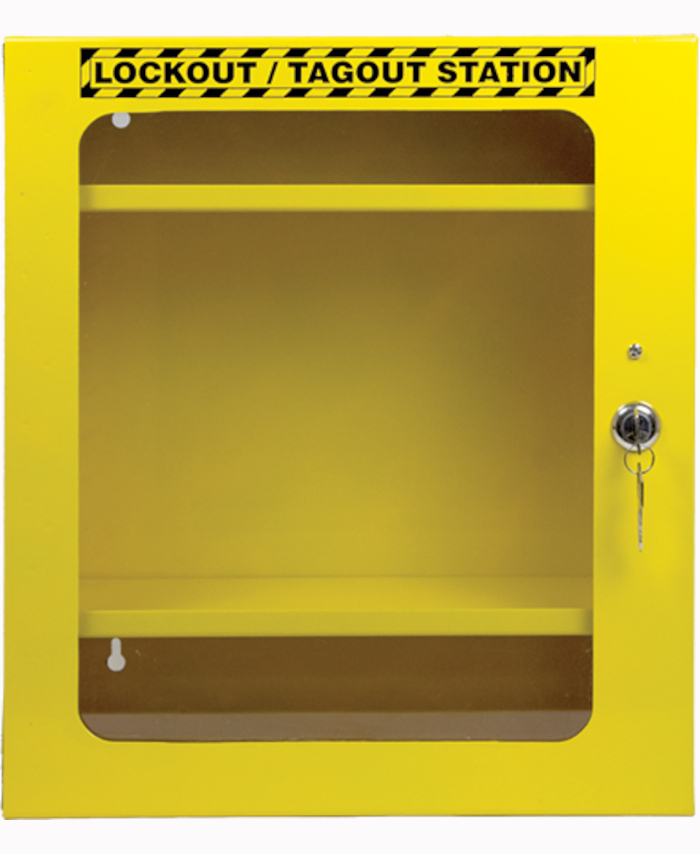 360x410x150mm Metal Lockable Lockout Station (Wall Mount) With Clear ...