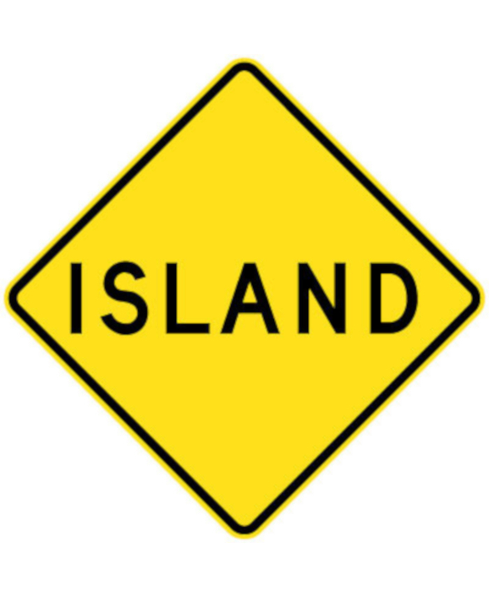 900x900mm - Aluminium - Class 1 Reflective - Island (Braced 3 ...