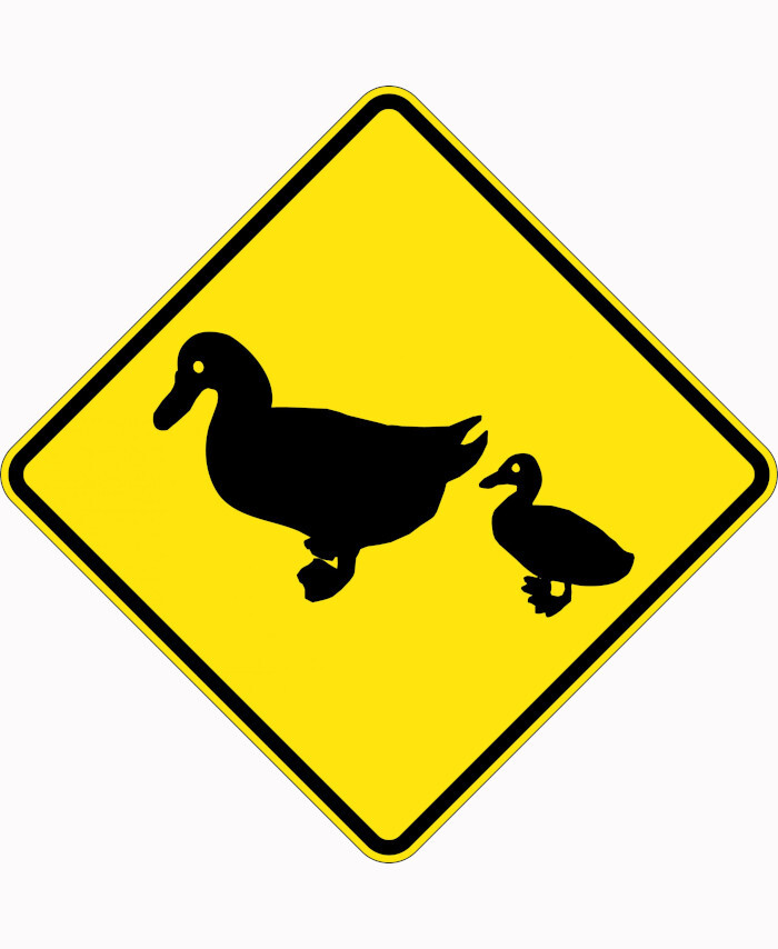600x600mm - Aluminium - Class 1 Reflective - Ducks Picto - Uniform ...