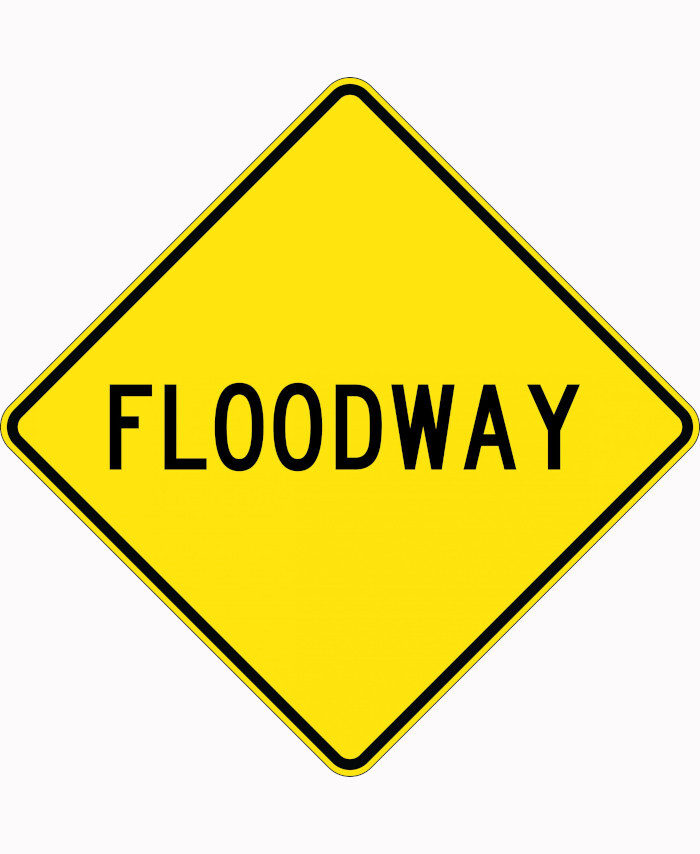 600x600mm - Aluminium - Class 1 Reflective - Floodway - Uniform Safety ...