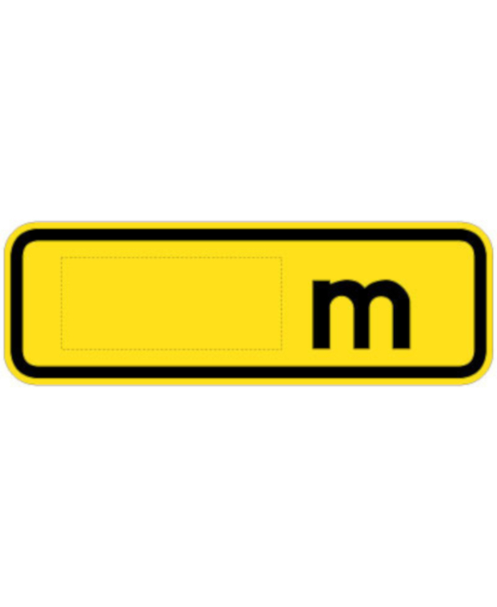 600x200mm - Aluminium - Class 1 Reflective - Distance __m - Uniform ...